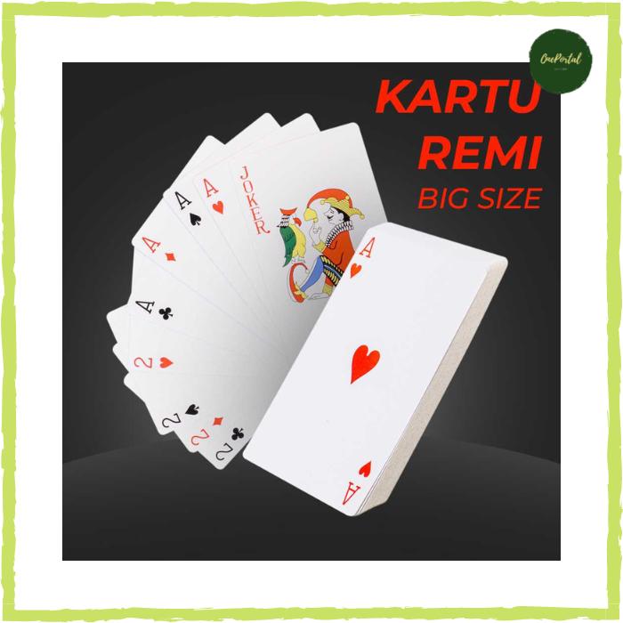 Jual Kartu Remi Poker Card Big Size Ukuran Besar Jumbo Playing Cards ...