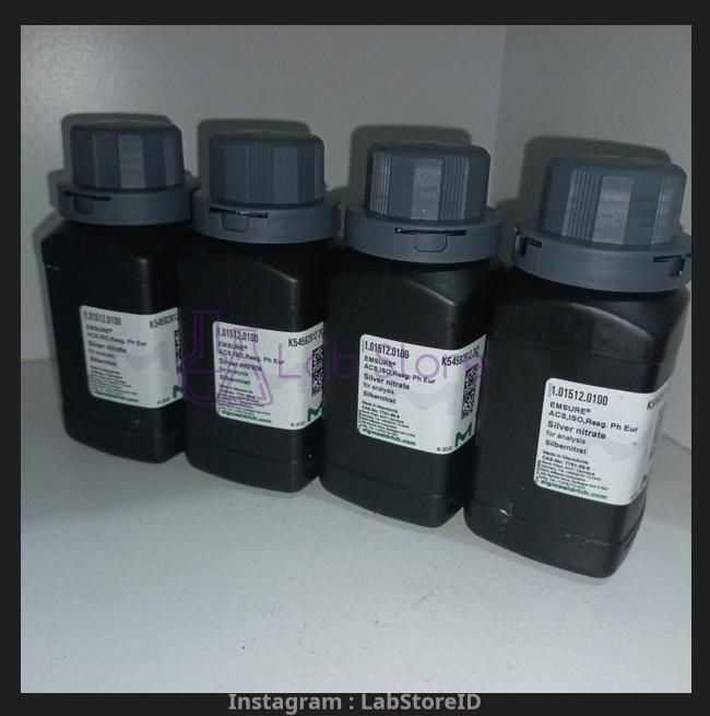 Jual Silver Nitrate Perak Nitrat AgNO3 100 Gram (AR) | Merck 1.01512. ...