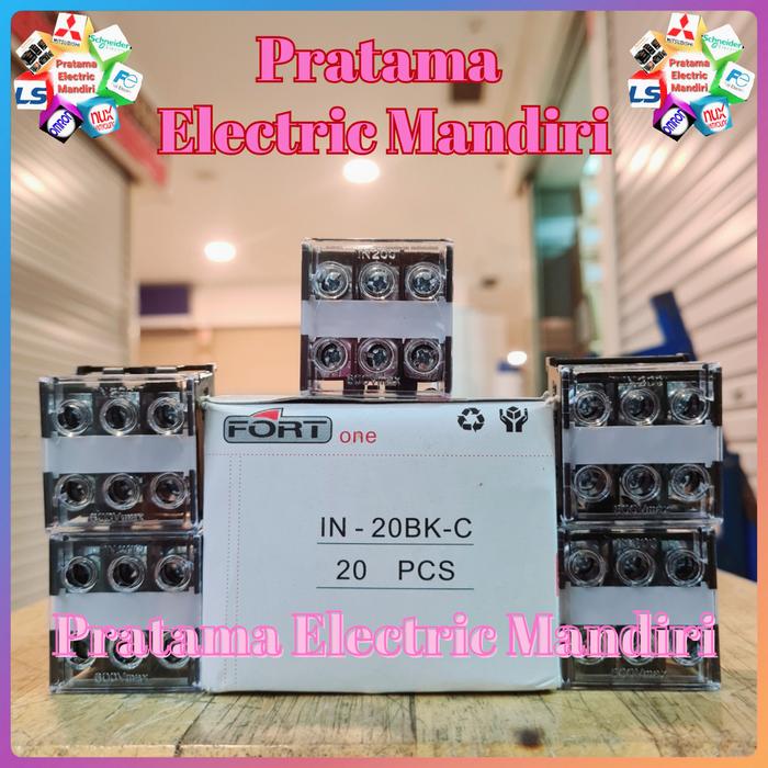Jual Terminal Block Blok IN 20 IN-20 3 Pole 30A - Jakarta Barat ...