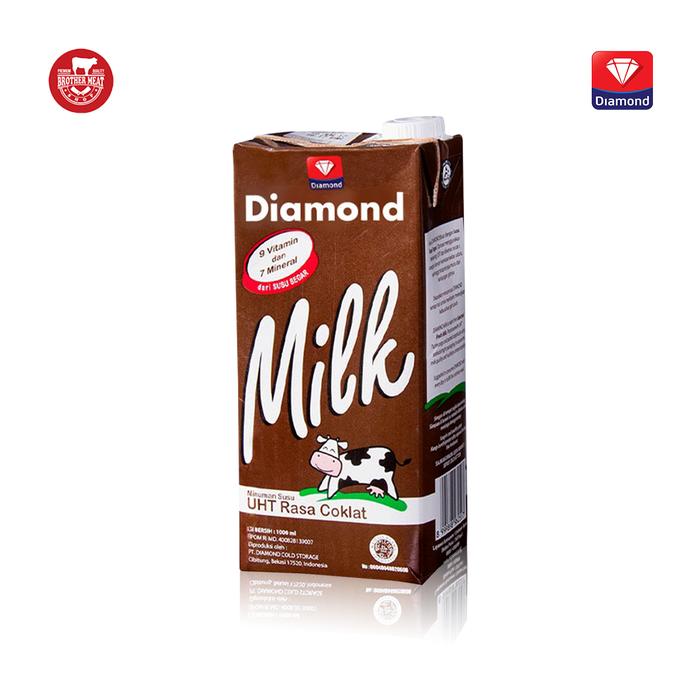 Jual DIAMOND UHT Fresh Milk 1 Liter/1000ml, SUSU UHT - Low Fat Hi-Cal ...