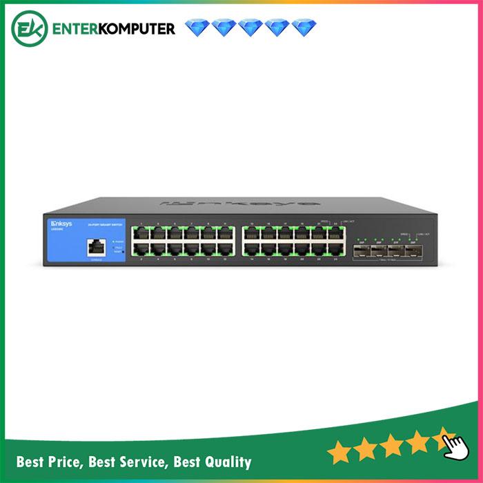 Promo Linksys 24-Port Managed Gigabit Ethernet Switch - LGS328C Cicil 0 ...