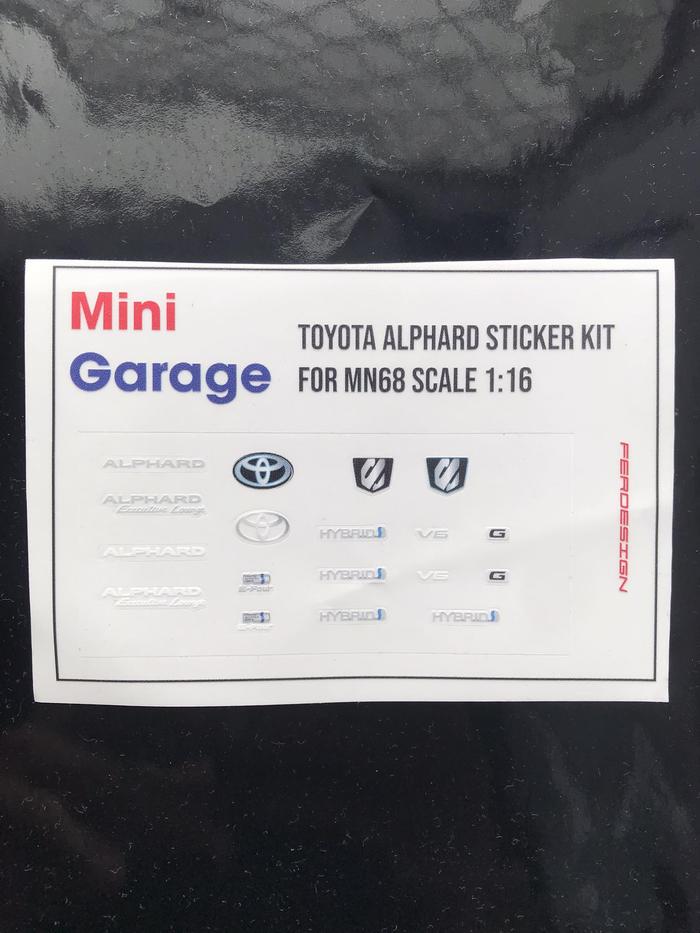 Jual Sticker RC MN68 drift Toyota Alphard skala 1:12 - Jakarta Timur ...