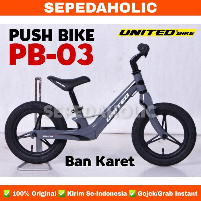 Jual Push Bike UNITED PB 03 Sepeda Keseimbangan Anak Ban Karet Usia 2-4 ...