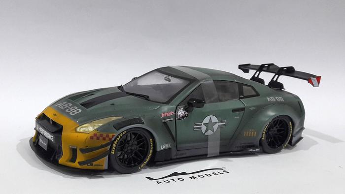 Jual 1/18 SOLIDO NISSAN GT-R R35 LBW BODY KIT 2.0 ARMY FIGHTER 2022 ...