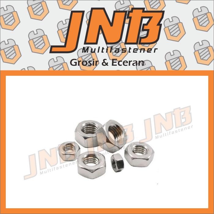 Jual Mur Hex Stainless SUS304 M3 M4 M5 M6 M8 M10 M12 M14 M16 M18 M20 ...