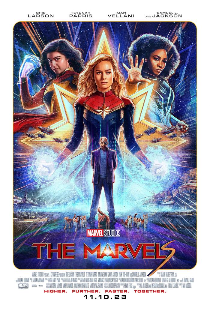 Jual The Marvels, Marvel - PREMIUM POSTER + Borderless Frame - 40x60cm ...