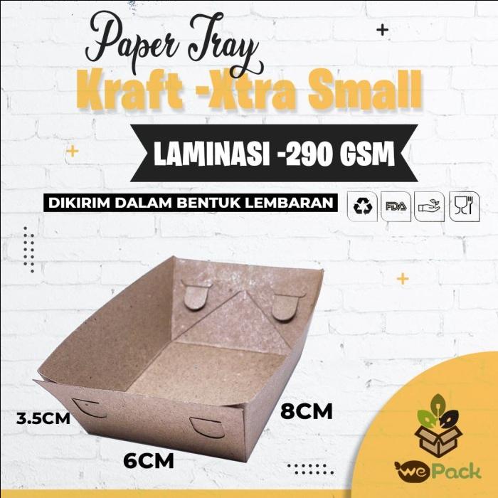 Jual Paper tray wadah nampan makan kertas snack kentang goreng laminasi ...