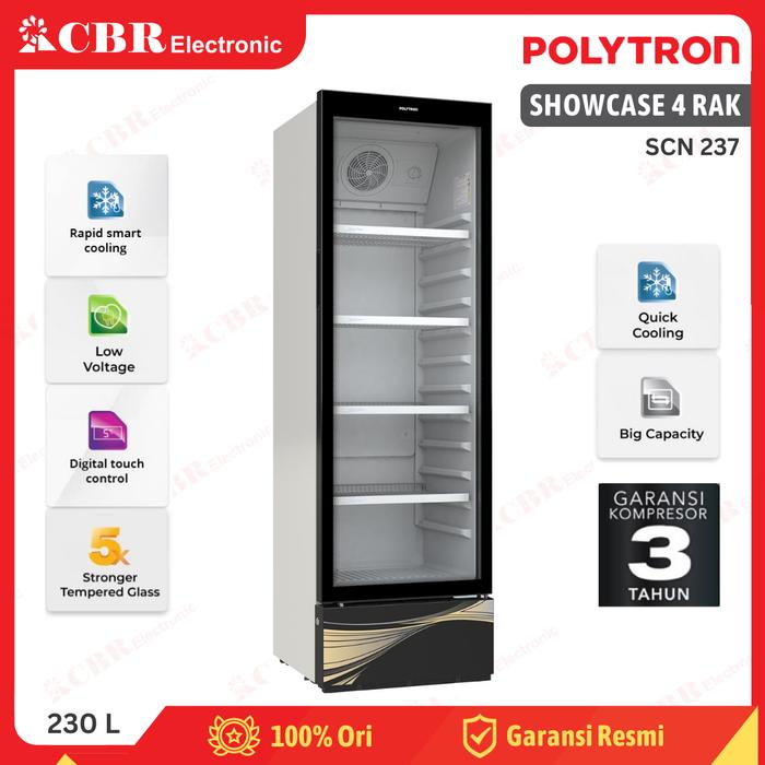 Jual Showcase Display Cooler POLYTRON 4 Rak SCN 237 - Kota Batam - CBR ...