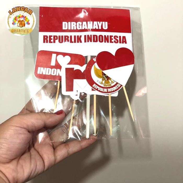Jual topper hut ri/topper tumpeng/topper 17 an/hiasan tumpeng - Kota ...
