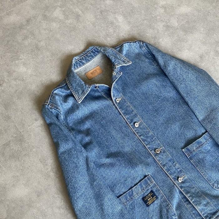 Jual BPLS work denim jacket not uniqlo nudie hnm h&m zara carhartt ...