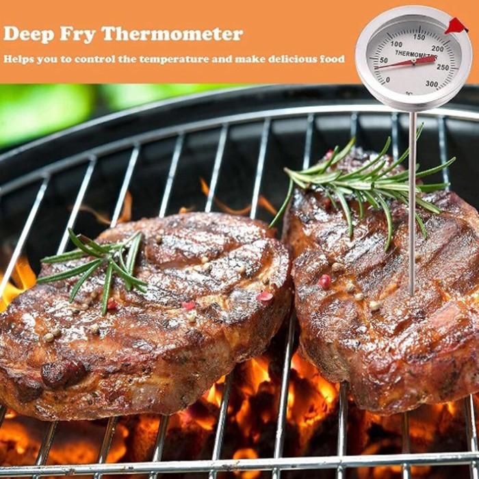 Jual Thermometer Deep Fry Termometer Masak Analog Jarum Suhu Minyak ...