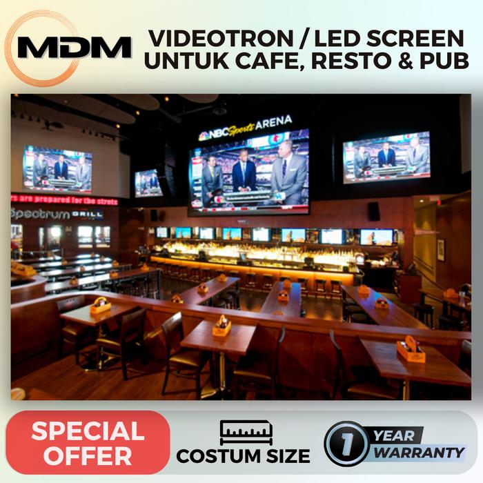 Jual Videotron Layar Besar Big Screen TV Besar Layar LED Untuk Kafe Pub ...