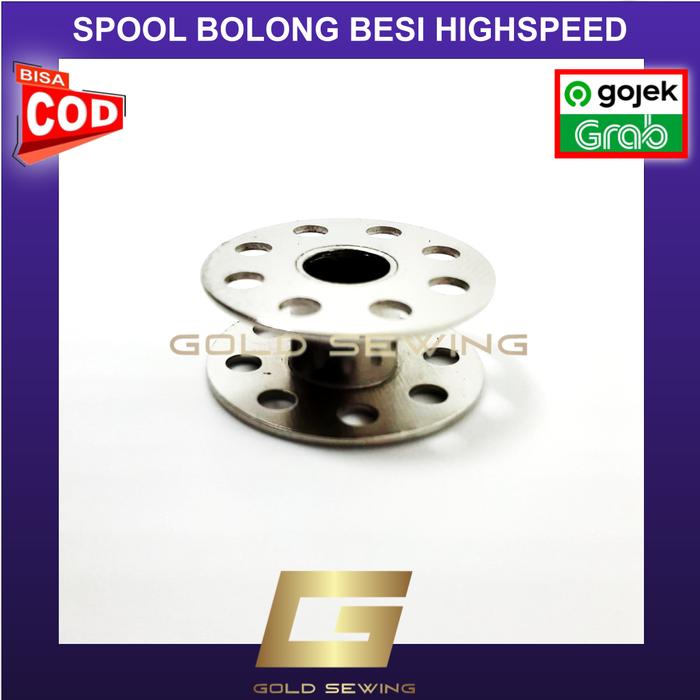 Jual Spul Spool Bobbin Spool Bolong (BESI) Mesin Jahit Industri - GOLD ...