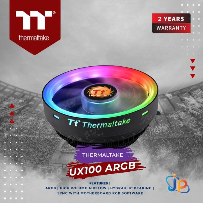 Jual Thermaltake UX100 ARGB CPU Cooler Fan - Intel & AMD Socket ...