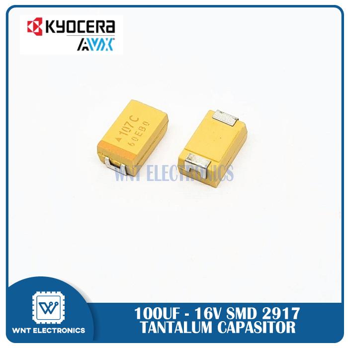 Jual KAPASITOR CAPASITOR TANTALUM 100UF 16V 107C SMD - Kota Bandung ...
