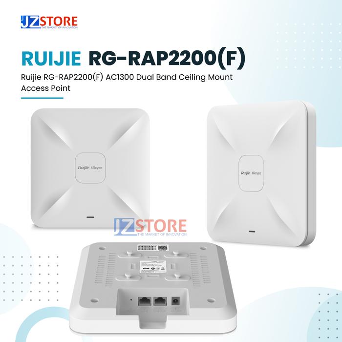 Jual Ruijie RG-RAP2200(F) AC1300 Dual Band Ceiling Mount Access Point ...