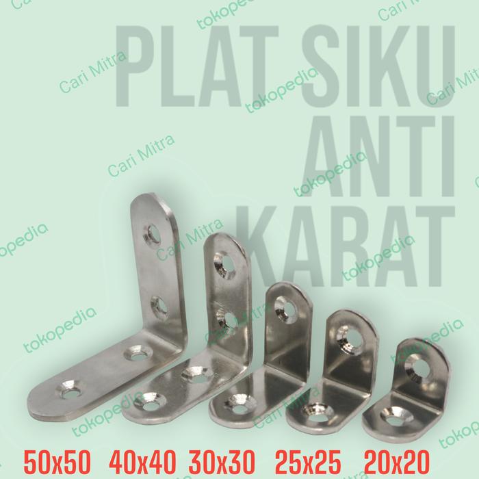 Jual Plat Siku Besi L Rak Penyangga Ambalan / Hambalan Shelf Bracket ...
