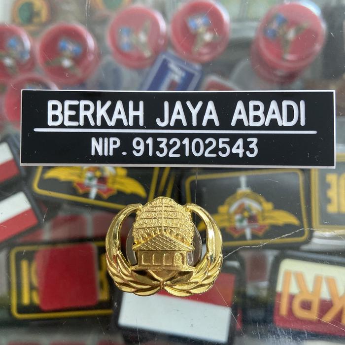 Jual PAKET nama dada dua garis magnet + pin korpri - Jakarta Pusat ...