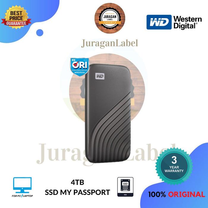 Jual WD SSD My Passport 4TB Portable Eksternal NVME based External Storage - Jakarta Pusat ...
