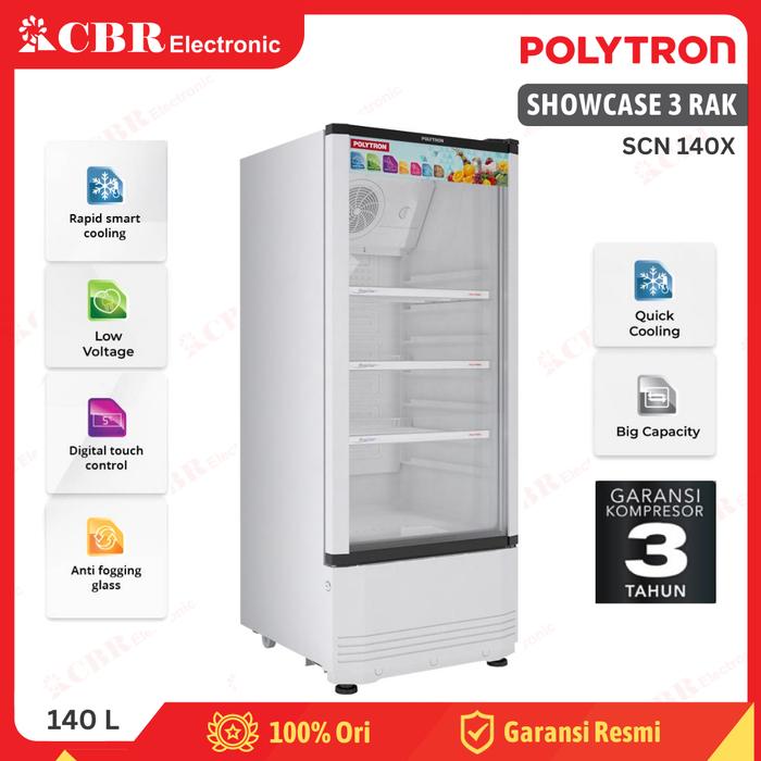 Jual Showcase Display Cooler POLYTRON 3 Rak SCN 140X - Kota Batam - CBR ...