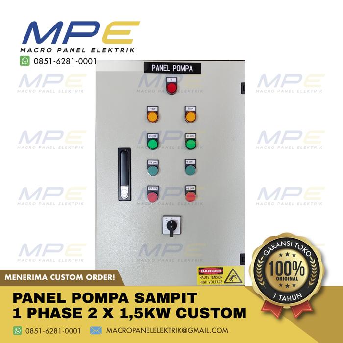 Jual Panel Pompa Sampit 1 Phase 2 x 1,5kW Custom - Jakarta Pusat ...