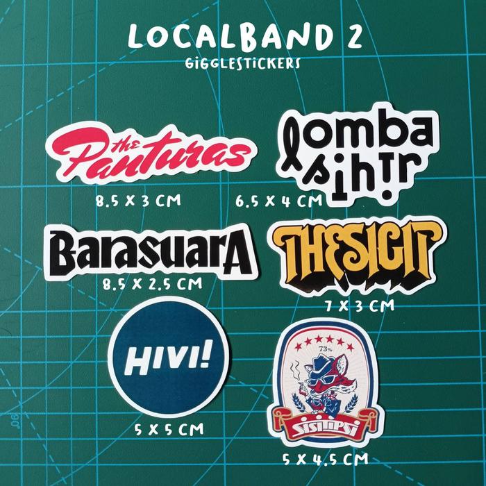 Jual Sticker Pack Band Lokal Indie Punk - Pack B-6Pcs - Kota Semarang ...