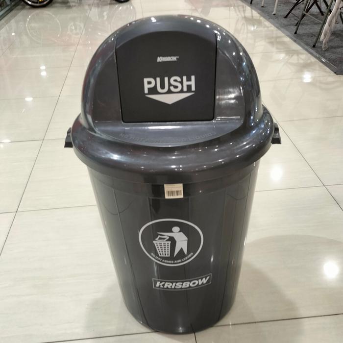 Jual DUSTBIN KRISBOW 80L Dark Grey+Push Cover | Tempat Sampah Abu abu - Kota Depok - LonnieJaya ...