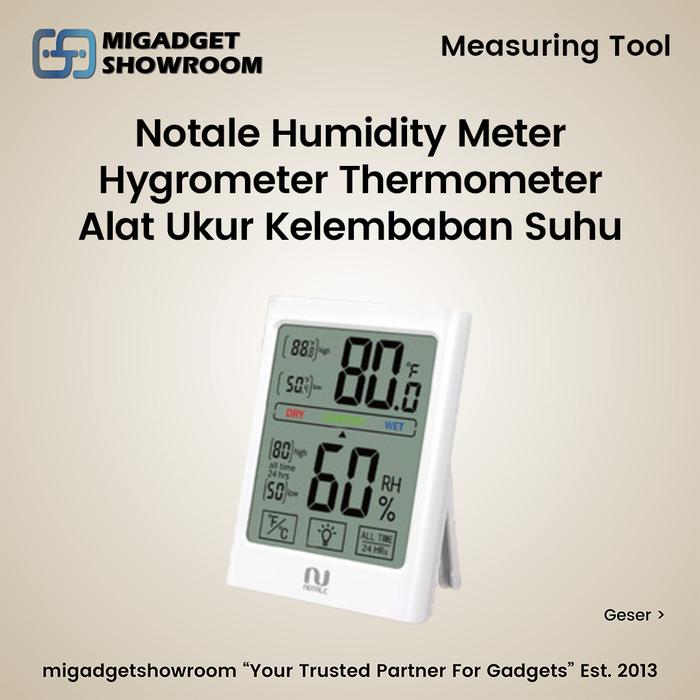 Promo Notale Humidity Meter Hygrometer Thermometer Alat Ukur Kelembaban ...