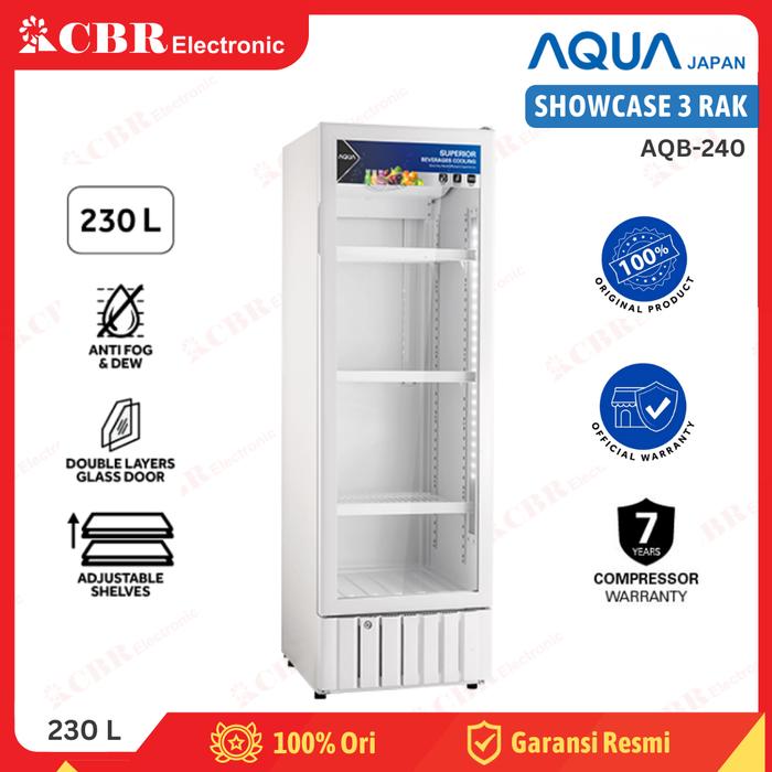 Jual Showcase Display Cooler AQUA 3 Rak AQB-240 - Kota Batam - CBR ...