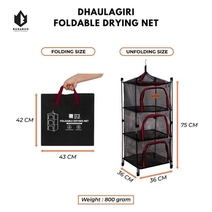Jual foldable drying net rack dhaulagiri lemari rak jaring lipat ...