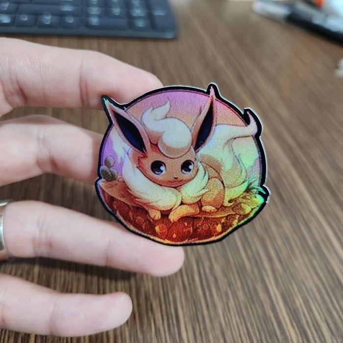 Jual Sticker Hologram Anime - PSH1903 - Pokemon - Eeveelution - Flareon ...
