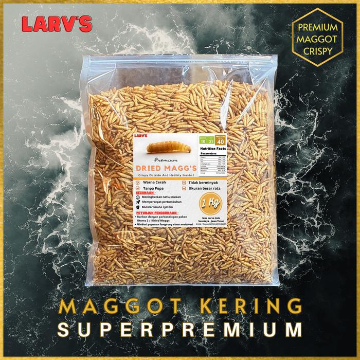 Jual Ulat Maggot Kering 1 Kg tinggi protein kemasan ekonomis ...