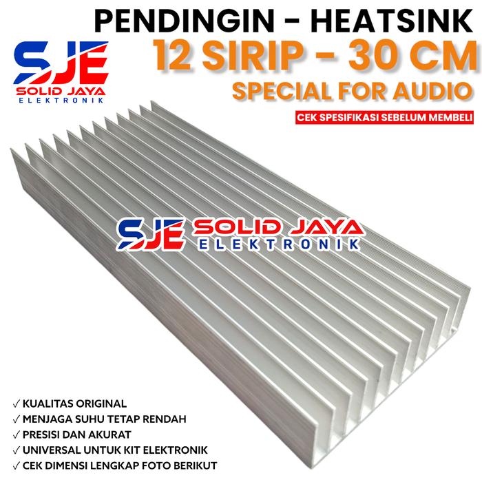 Jual PENDINGIN HEATSINK 12 SIRIP 30 CM HEATSING HETSING 12SIRIP 30CM ...