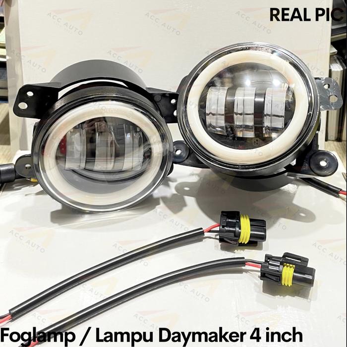 Jual Lampu Foglamp Daymaker LED 4inch Angel Eye 30W / Mini Lense ...
