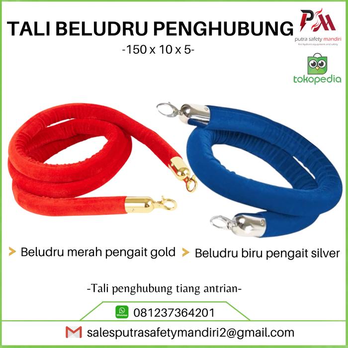 Jual TALI BELUDRU PENGHUBUNG BARRIER STAND TIANG PEMBATAS ANTRIAN ...