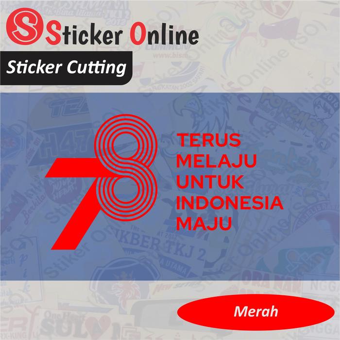Jual Stiker Logo HUT RI 78 Ukuran Besar | Sticker Cutting Logo HUT RI ...