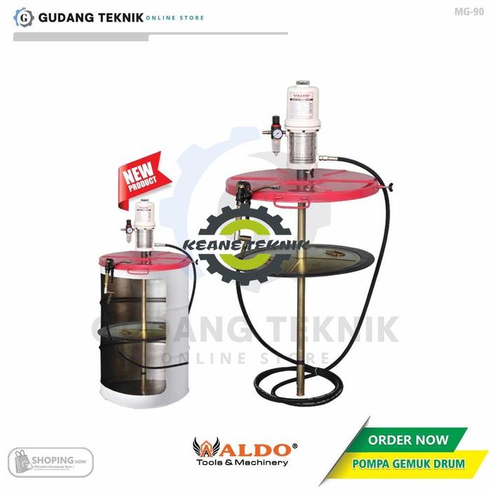 Jual Pompa Gemuk Drum Air Grease Lubricator ALDO MG-90 / Pompa Oli ...