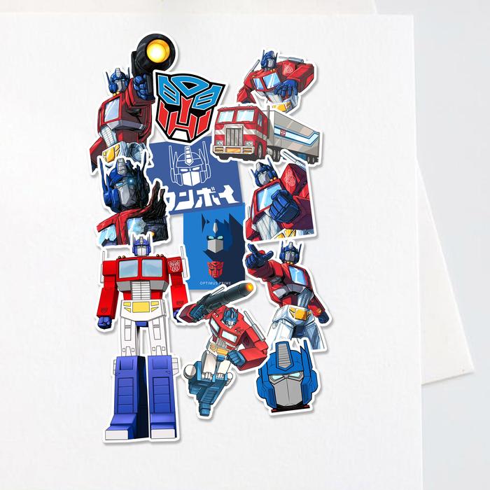 Jual Sticker Anime Transformers Optimus Prime Aesthetic Stiker ...