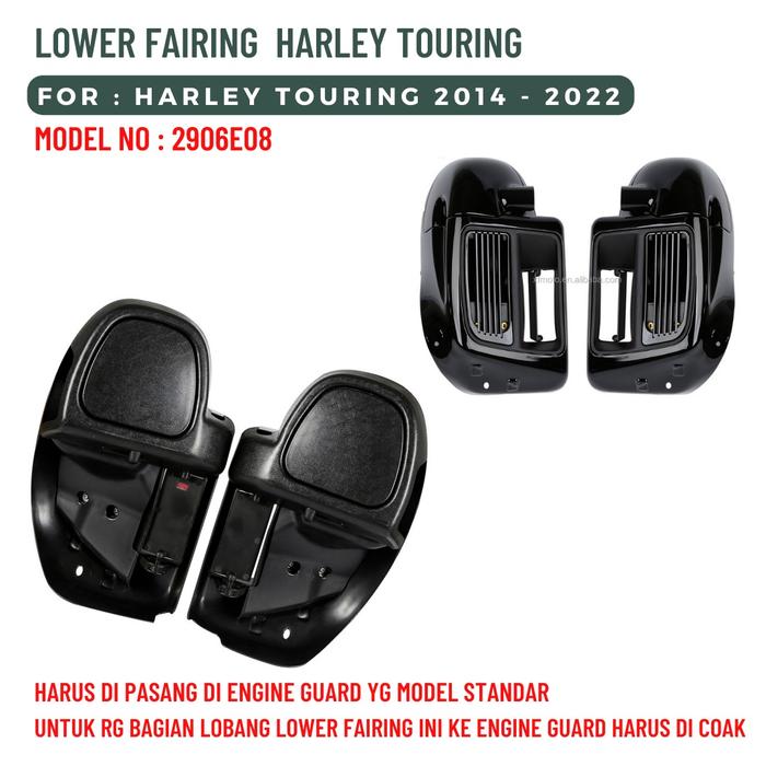Jual LOWER FAIRING HARLEY TOURING 2014-2022 HITAM 2906E08 - Kota Bekasi ...