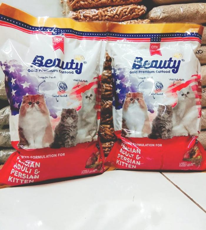 Jual Beauty Gold Persian 1kg - Cat food Makanan kucing kitten & adult ...