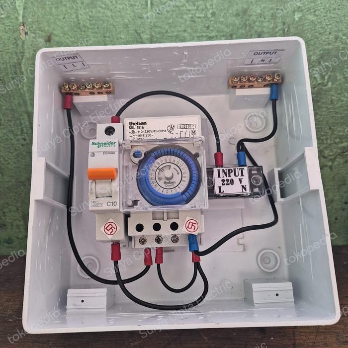 Jual Panel Lampu Taman Otomatis Timer theben sul 18 Box Presto 6 grup ...