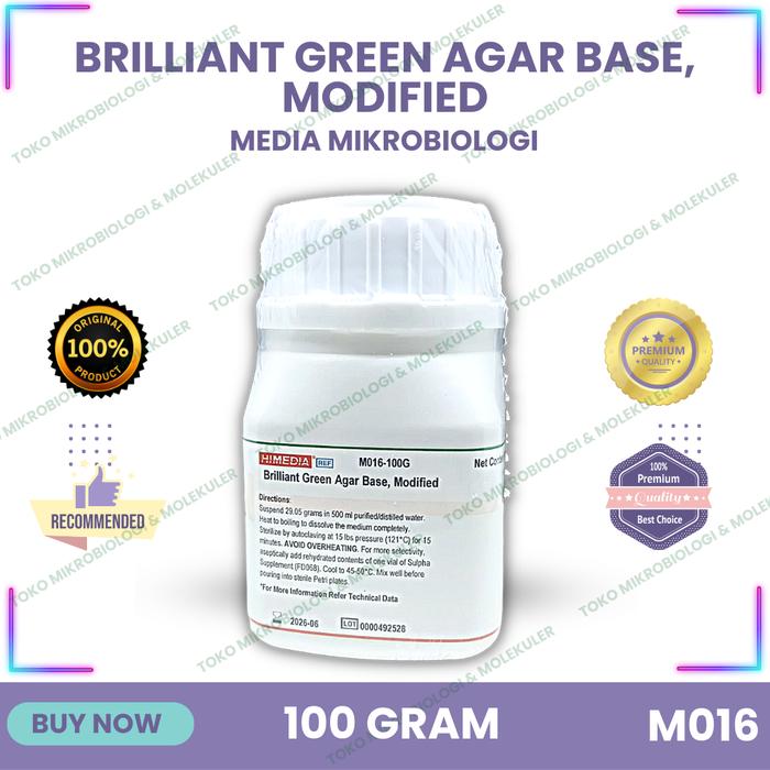 Jual Brilliant Green Agar Base, Modified - Media Mikrobiologi, 100 Gram ...