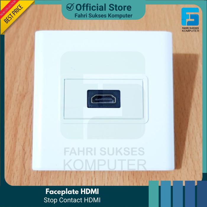 Jual Stop Kontak HDMI Face plate / Face plate HDMI Stop Kontak Outlet ...
