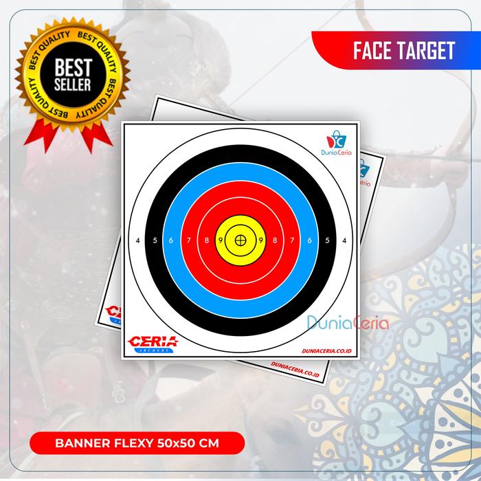 Jual Target Face Target Panahan 50 x 50 cm Banner Flexy - Kota Bekasi ...