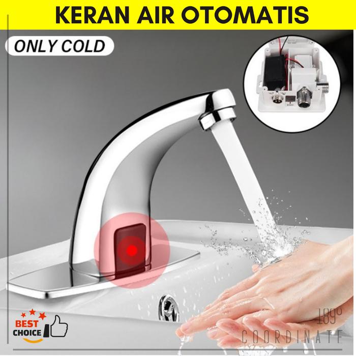 Jual KERAN SENSOR OTOMATIS WASTAFEL KRAN TOUCHLESS SINK FAUCET SENSOR ...
