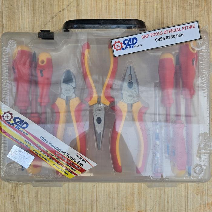 Jual paket set tang listrik 10pcs obeng listrik test pen 1set - Jakarta ...