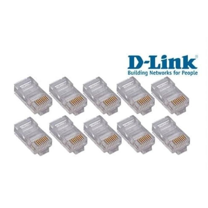 Jual Connector Kabel Lan RJ45 D-LINK CAT6 / RJ45 DLINK CAT6 (ISI 20 PCS ...