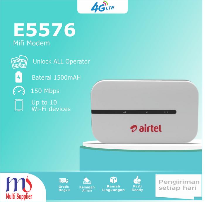 Jual Modem wifi mifi 4G Lte E5576 Unlock All Operator Baterai 1500mah ...