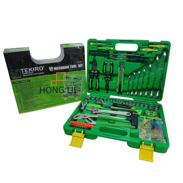Jual TEKIRO Mechanic Tool Set 60 Pcs 60Pcs / Tool Kit Mekanik - Kota Bandung - Hong Lie Tools ...