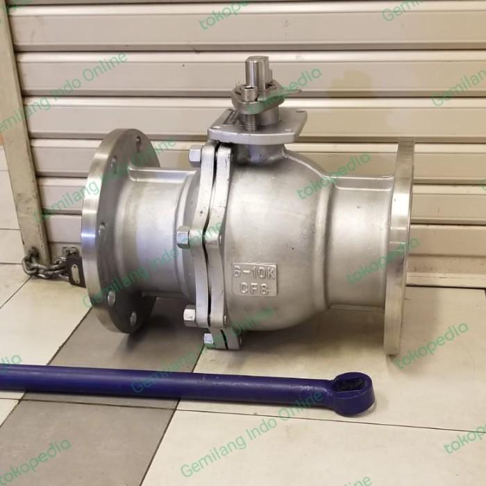 Jual Ball Valve Stainless Stell 3" Inch DN 80 SUS 304 10K Flange ...
